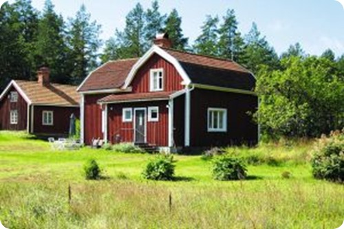 hyggetrolde & bulderbasser: En koselig rød svensk stuga